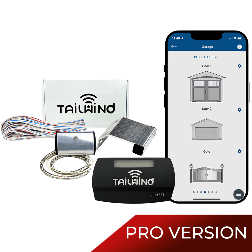 Tailwind iQ3 Smart Automatic Garage Controller PRO with J-track mounte ...